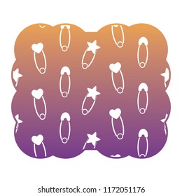 Baby Pins Pattern Design Stock Vector (Royalty Free) 1172051176 ...