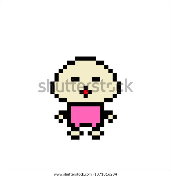 Baby Pixel Art Stock Vector (Royalty Free) 1371816284 | Shutterstock