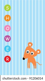 Baby Rat Shower Stock Vector (Royalty Free) 91206014 | Shutterstock