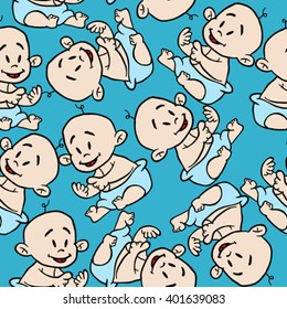 Baby Seamless Pattern Stock Vector (Royalty Free) 401639083 | Shutterstock