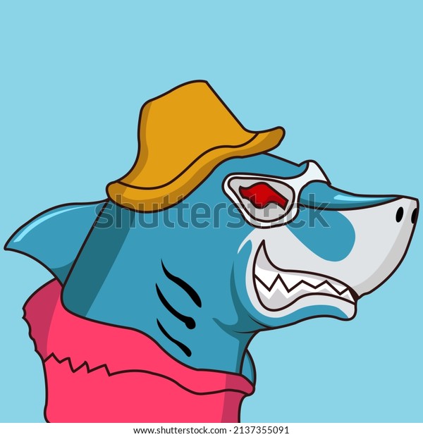 Baby Shark Hand Drawing Vector Stock Vector (Royalty Free) 2137355091 ...