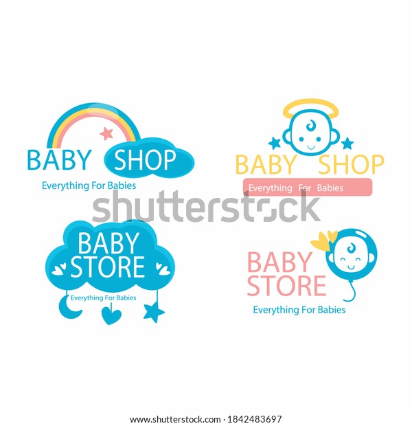 Baby Shop Store Vector Logo Template Stock Vector (Royalty Free ...
