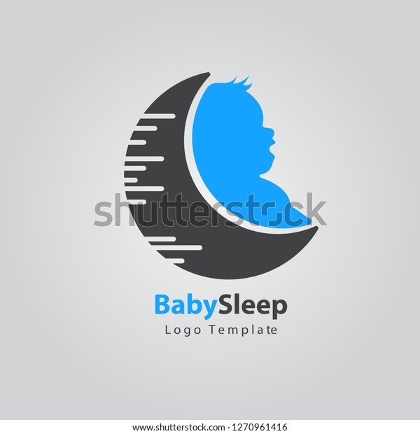 Baby Sleep Logo Stock Vector (Royalty Free) 1270961416