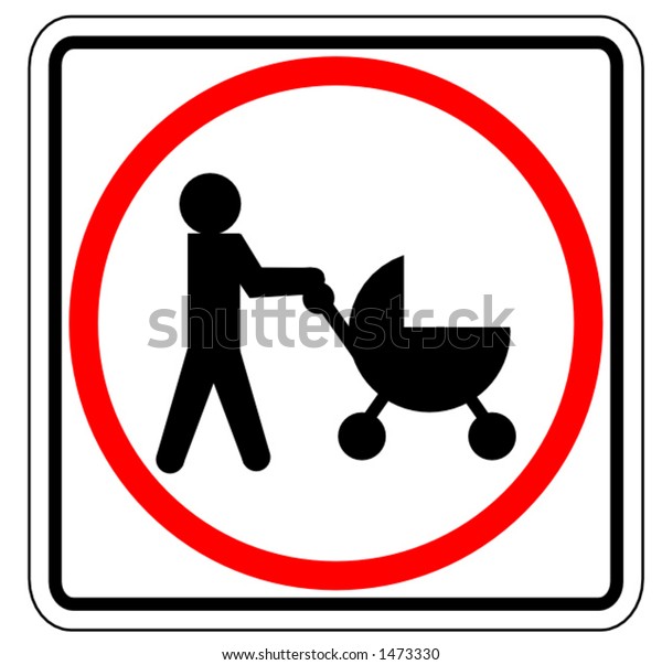 Baby Stroller Sign Stock Vector (Royalty Free) 1473330