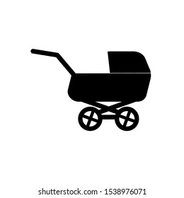 Baby Stroller Symbol Vector Icon Stock Vector (Royalty Free) 1538976071 ...