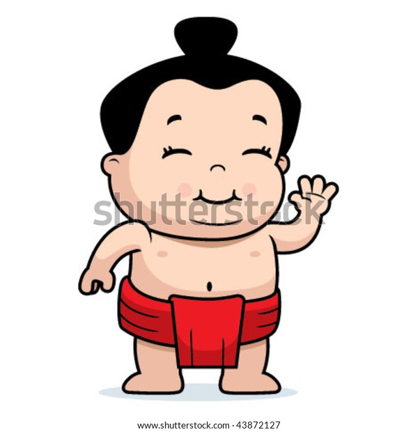 Baby Sumo Stock Vector (Royalty Free) 43872127
