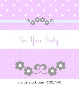 Baby Vector Background Illustration: vector de stock (libre de regalías ...
