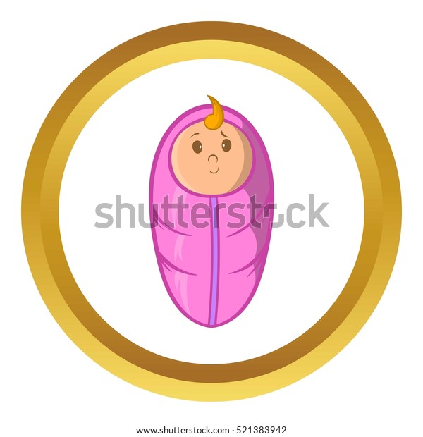 Baby Vector Icon Golden Circle Cartoon Stock Vector (Royalty Free ...