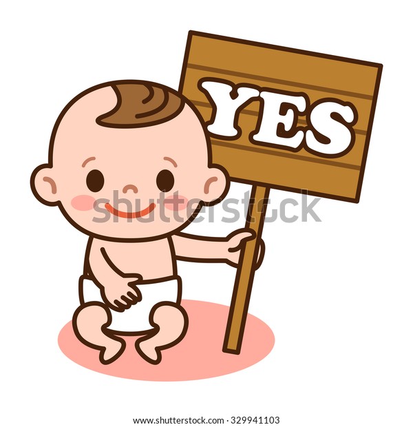 Baby Yes Signs Stock Vector (Royalty Free) 329941103 | Shutterstock