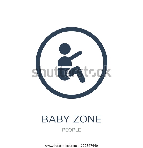 Baby Zone Icon Vector On White Stock Vector (Royalty Free) 1277597440 ...