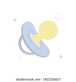 Babys Dummy Vector Flat Illustration On Stock Vector (Royalty Free ...