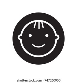 Babys Head Icon Vector Eps10 Stock Vector (Royalty Free) 747260950 ...
