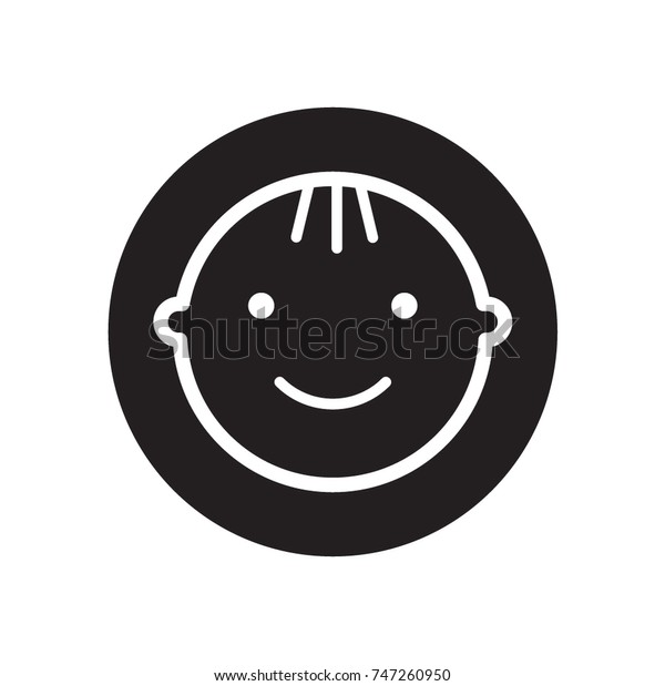 Babys Head Icon Vector Eps10 Stock Vector (Royalty Free) 747260950 ...
