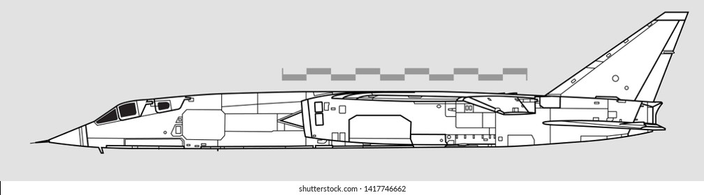 Bac Tsr2 Outline Vector Drawing 库存矢量图（免版税）1417746662 | Shutterstock