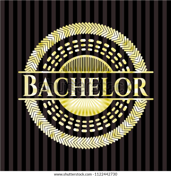 Bachelor Gold Badge Stock Vector (Royalty Free) 1122442730 | Shutterstock