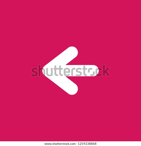 Back Arrow Icon Vector Back Arrow Stock Vector (Royalty Free ...