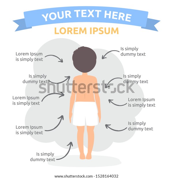 Back Boy Underwear Infographic Simple Modern Stock Vector (Royalty Free ...