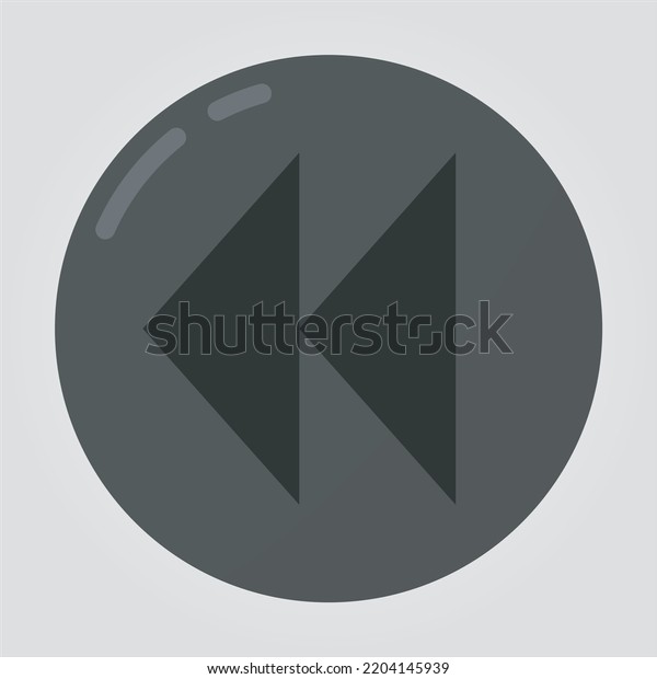 Back Button Black Audio Music Stock Vector (Royalty Free) 2204145939 ...