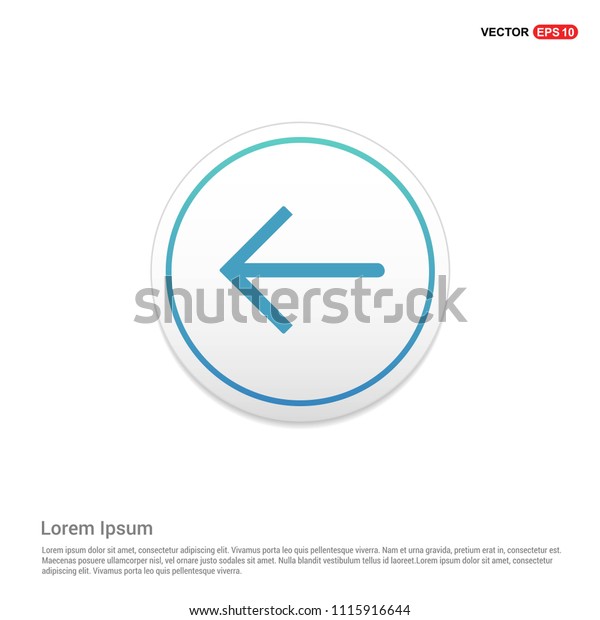 Back Icon Hexa White Background Icon Stock Vector (Royalty Free ...