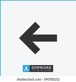 Back Icon Simple Filled Back Icon Stock Vector (Royalty Free) 590783252 ...