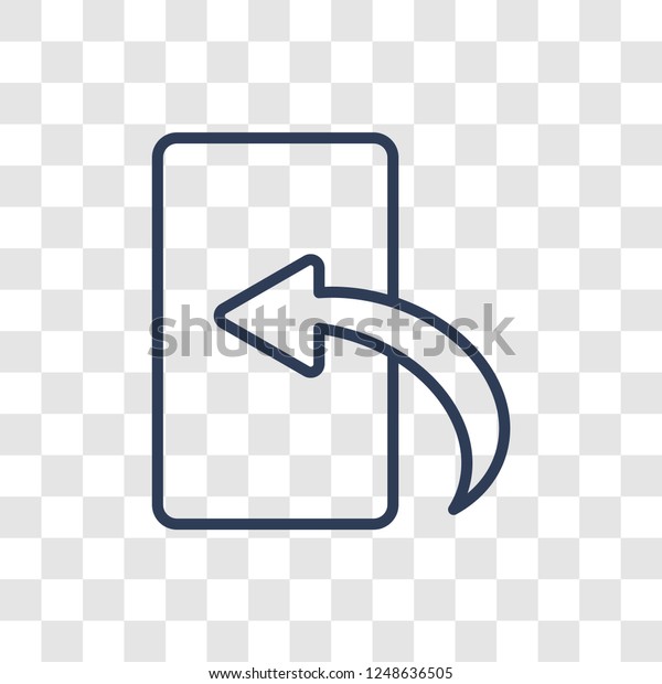 Back Icon Trendy Linear Back Logo Stock Vector (Royalty Free ...