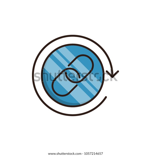 Back Links Vector Icon Stock Vector (Royalty Free) 1057214657 ...