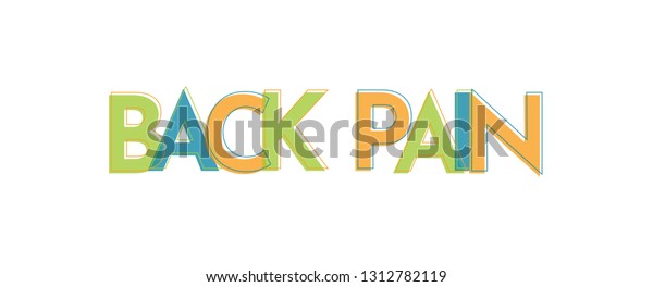 Back Pain Word Concept Back Pain Stock Vector (Royalty Free) 1312782119 ...