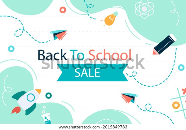 Back to school background. Welcome kids template. Education banner ...