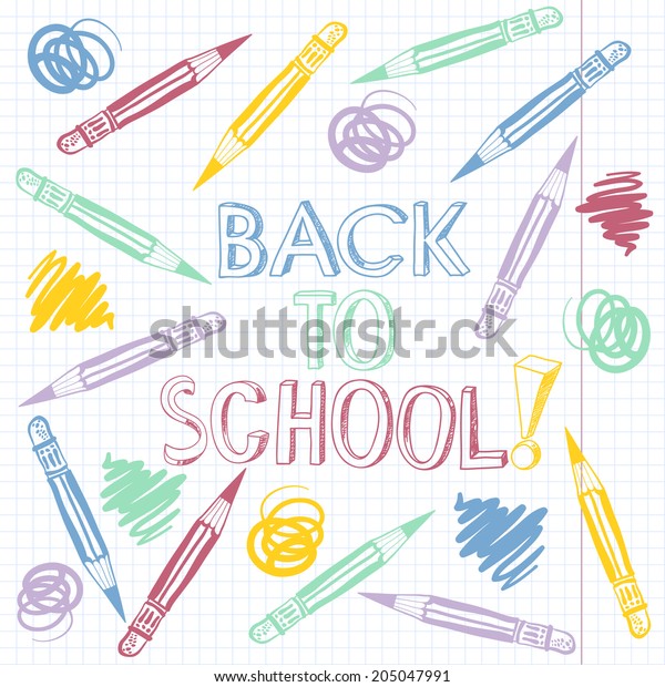 Back School Cartoon Vector Illustration Stock Vector (Royalty Free ...