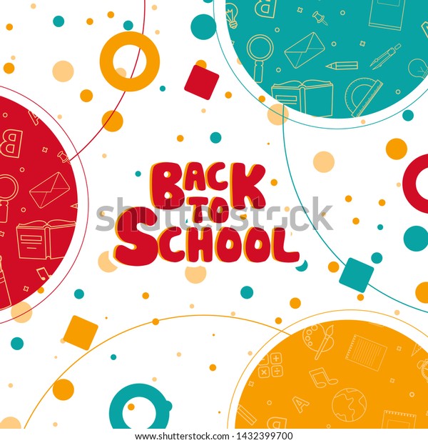Back School Information Poster Education Template Stock Vector (Royalty ...