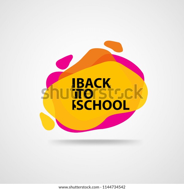 Back School Logo Colorful Stock Vector (Royalty Free) 1144734542 ...