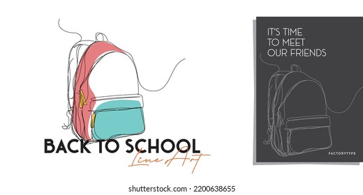 Back School Series Line Art Hand Stock Vector (Royalty Free) 2200638655 ...