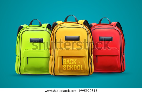 Back School Vintage Sign Bright Colorful Stock Vector (Royalty Free ...