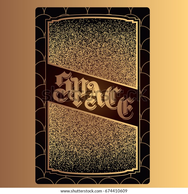 Back Side Playing Card Original Design Stock Vector (Royalty Free ...