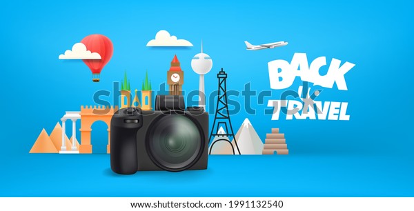 Back Travel Concept World Travel Vector Stock Vector (Royalty Free ...
