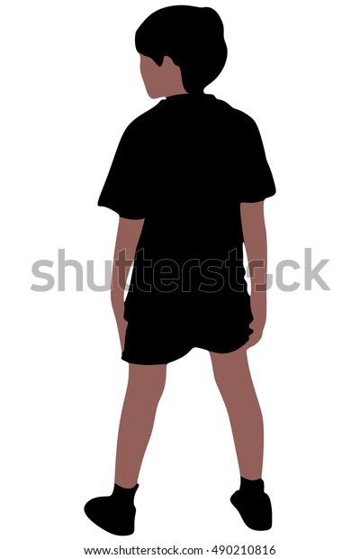 Back View Football Player Stock Vector (Royalty Free) 490210816 ...