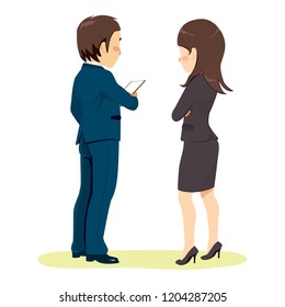 101 Two Men Talking Back View Stock Vectors, Images & Vector Art ...