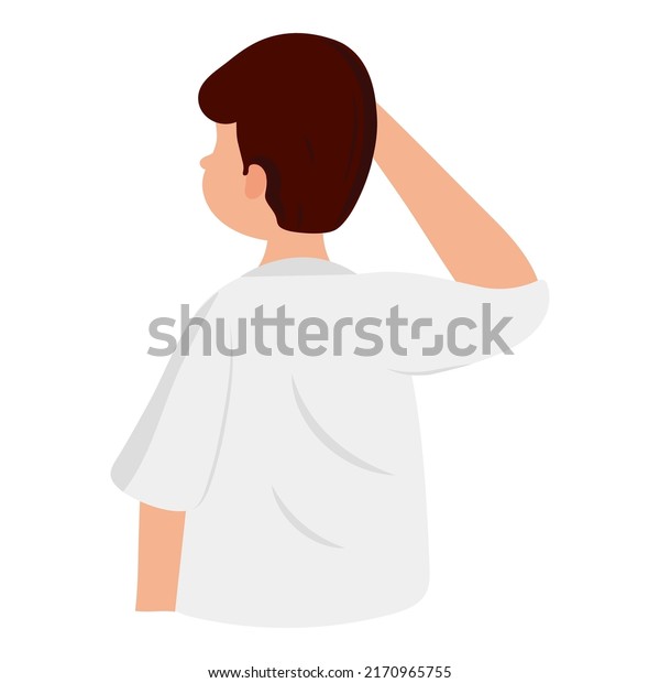 Back View Indian Man Saluting On: เวกเตอร์สต็อก (ปลอดค่าลิขสิทธิ์ ...