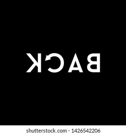 Back Word Mark Logo Design Stock Vector (Royalty Free) 1426542206 ...