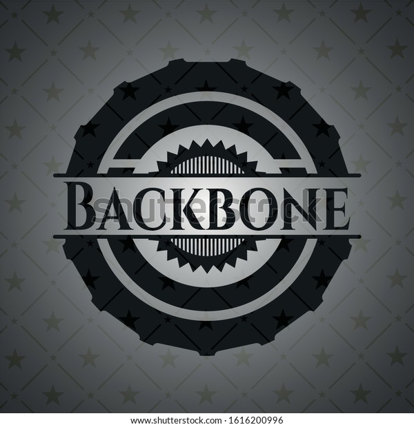 Backbone Black Emblem Vector Illustration Detailed Stock Vector ...