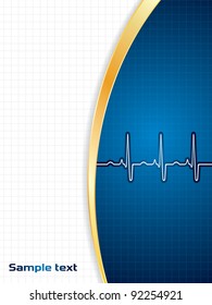 Backdrop Design Ekg Symbol Stock Vector (Royalty Free) 92254921 ...