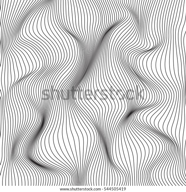 Background Abstract Black Wavy Lines Stock Vector (Royalty Free) 544505419