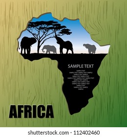Background Africa Vector Illustration Stock Vector (Royalty Free ...