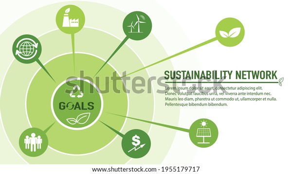 Background and Banner design template for sustainability development ...