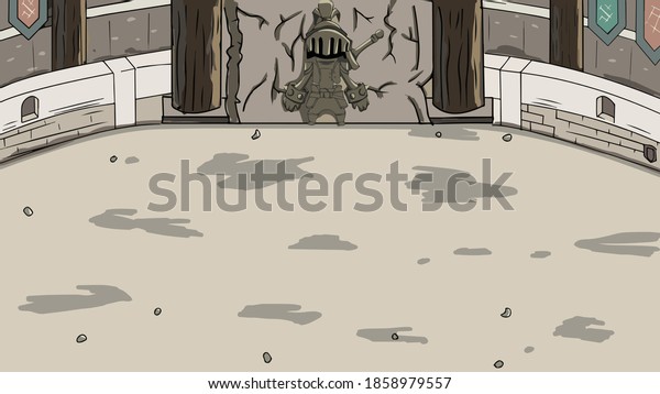 Background Battle Arena 2d Video Game Stock Vector (Royalty Free ...