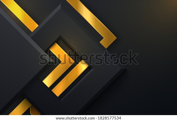 Background Black Diamond Shapes Abstract Layered Stock Vector (Royalty ...