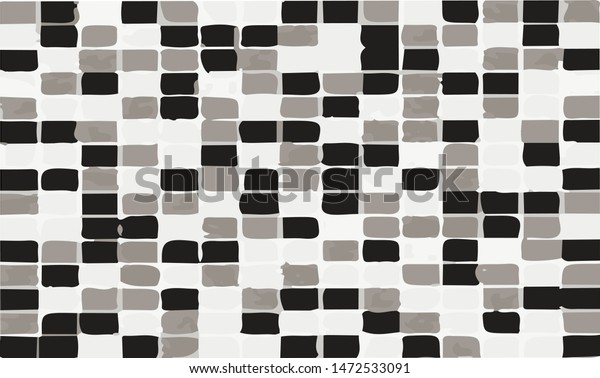 Background Black White Square Tile Pattern Stock Vector (Royalty Free ...