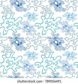 Background Blue Amoebas Stock Vector (Royalty Free) 789056491 ...