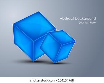 Background Blue Cubes Stock Vector (Royalty Free) 134154968 | Shutterstock