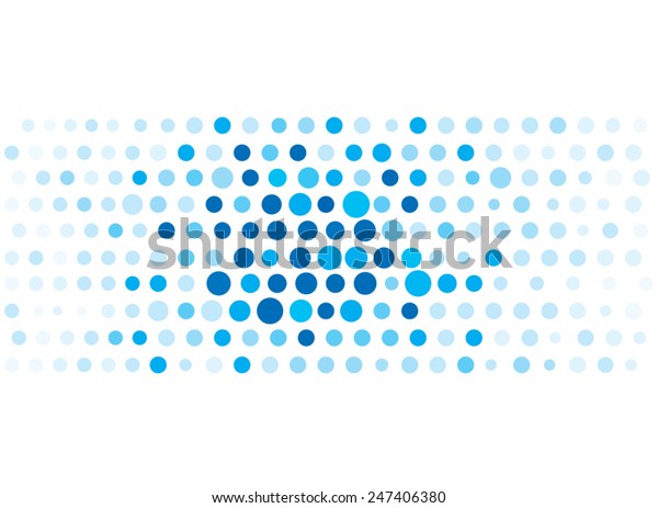Background Blue Dotted Design Vector Use Stock Vector (Royalty Free ...